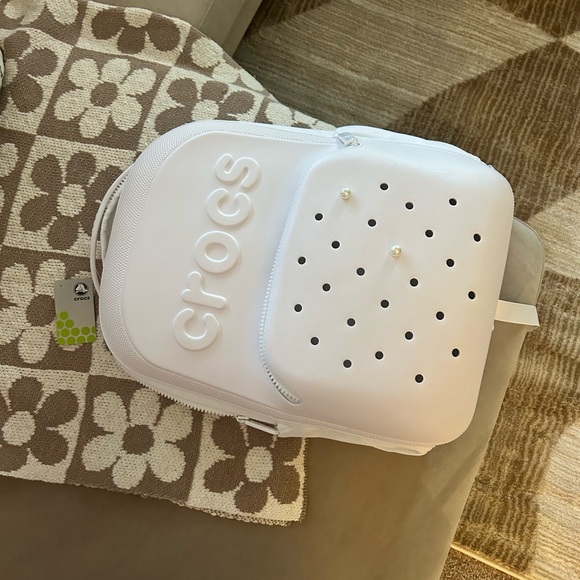 CROCS | Bags | Crocs White Backpack | Poshmark